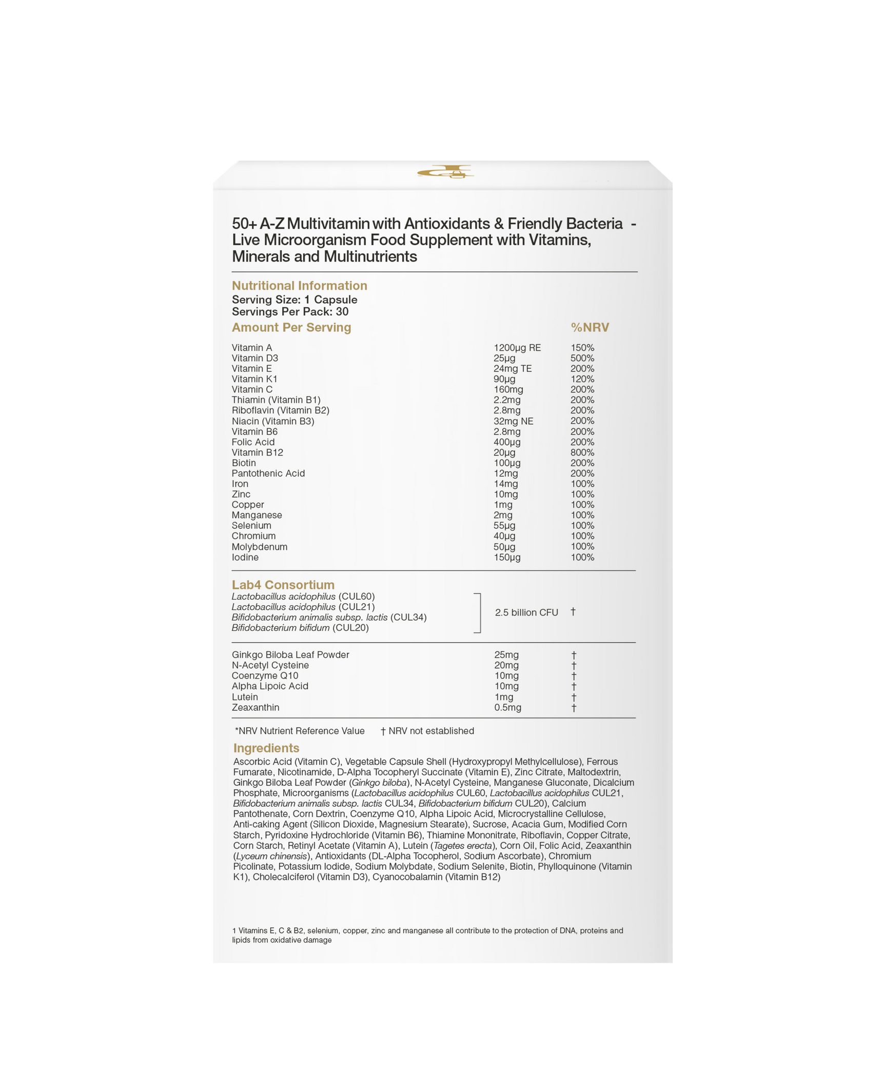 50+ A to Z Multivitamin — ProVen UK