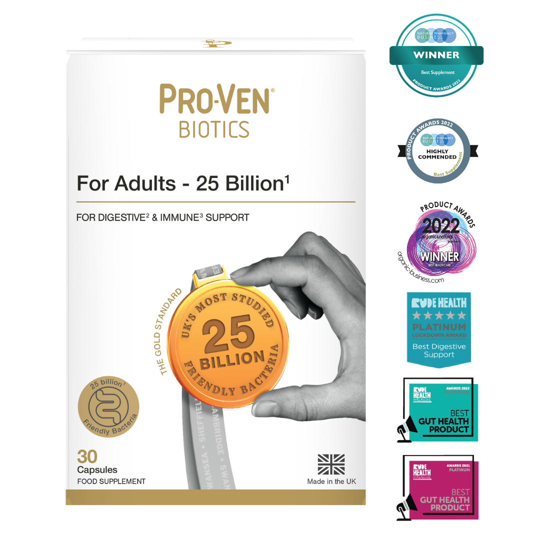 Enhances gut health with 25 billion Proven probiotics. — ProVen UK